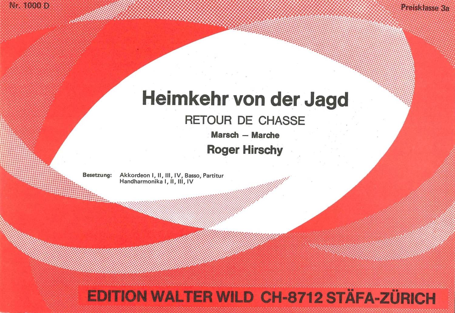 Roger Hirschy Heimkehr von der Jagd Handh