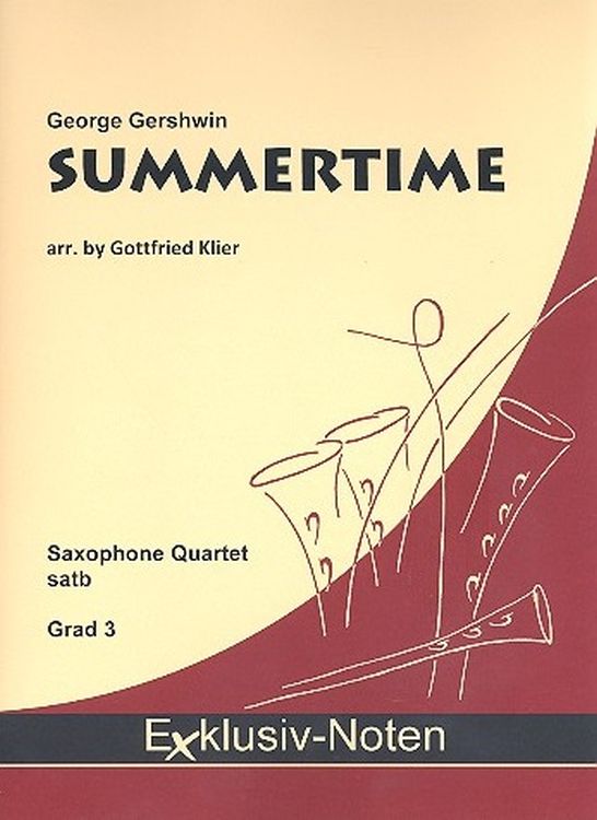 George Gershwin Summertime SSax-ASax-TSax-BarSax [P+St]
